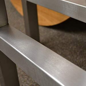 Brushed Stainless Table Legs, A-Frame Style - Any Size