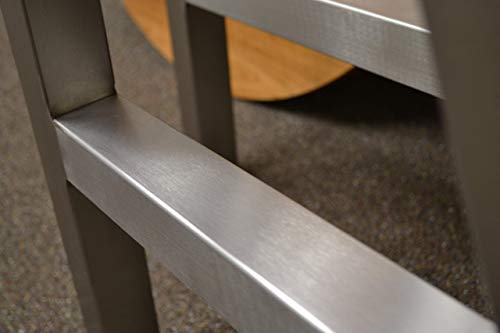 Brushed Stainless Table Legs, A-Frame Style - Any Size