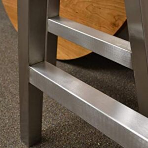 Brushed Stainless Table Legs, A-Frame Style - Any Size