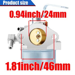 YOFMOO Carburetor Compatible for Tecumseh 640023 640051 640112 640140 640152 640152A HM80 HM90 HM100 LH318XA LH358EA 8HP 9HP 10HP Mower 5000w Generator Snow Blower 520-954 056-318 50-655