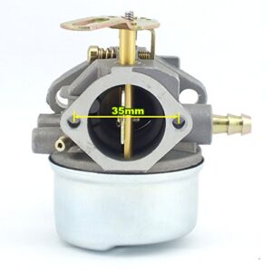 Yingshop Carburetor Compatible for Tecumseh 640349 640052 640054 HMSK80 HMSK90 LH318SA LH358SA 8HP 9HP 10HP Snowblower Generator Chipper Lawn Mower Engines Carb