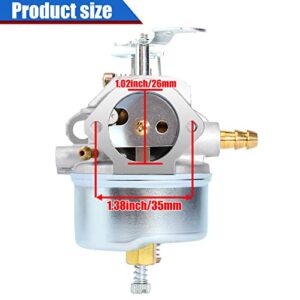 YOFMOO Adjustable Carburetor for Tecumseh 640349 640052 640054 HMSK80 HMSK90 LH318SA LH358SA 8HP 9HP 10HP Snowblower Snow Blower Generator Chipper Shredder Carb