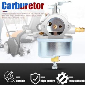 YOFMOO Adjustable Carburetor for Tecumseh 640349 640052 640054 HMSK80 HMSK90 LH318SA LH358SA 8HP 9HP 10HP Snowblower Snow Blower Generator Chipper Shredder Carb