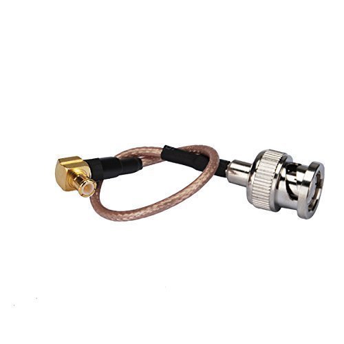 Rf BNC Male to MCX Plug Right Angle Connector with Coaxial Cable Rg316 30cm(1feet) Used for Computer Networking Ships from USA