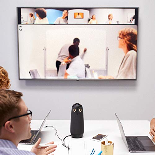 Owl Labs Meeting Owl - 360 Degree, 720p Video Conference Camera, Microphone, and Speaker (Automatic Speaker Focus, Perfect for Huddle Rooms), Black