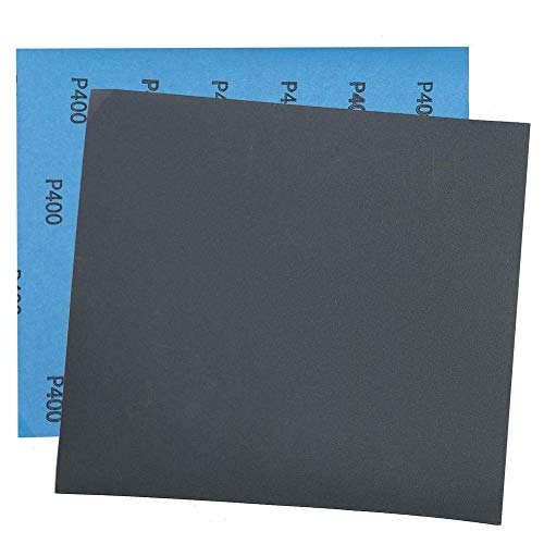 LotFancy 400 Grit Sandpaper, 9 x 11" 30PCS Dry Wet Sand Paper, Silicon Carbide Sanding Sheet for Automotive Wood Furniture Metal Sanding, Polishing, Finishing