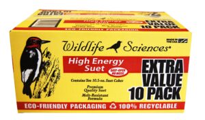 wildlife sciences high energy suet cake 10 pack