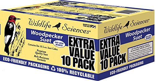 Woodpecker Suet Cake 10 Pack for Wild Birds