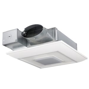 panasonic fv-0510vsl1 whispervalue dc ventilation fan - energy-saving bathroom fan with led light - 50-80-100 cfm