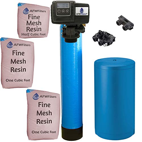 Fleck IRONPRO2 Pro 2 Combination Water Softener Iron Filter 5600SXT Digital metered Valve for Whole House (80,000 Grains, Blue)