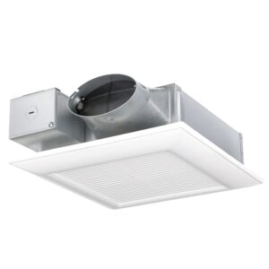 panasonic fv-0510vsc1 whispervalue dc ventilation fan with condensation sensor for humidity control - 50-80-100 cfm - bathroom wall fan