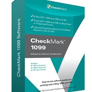 CheckMark 1099 E file Pro Software For MAC (2019 Tax Filing Season)