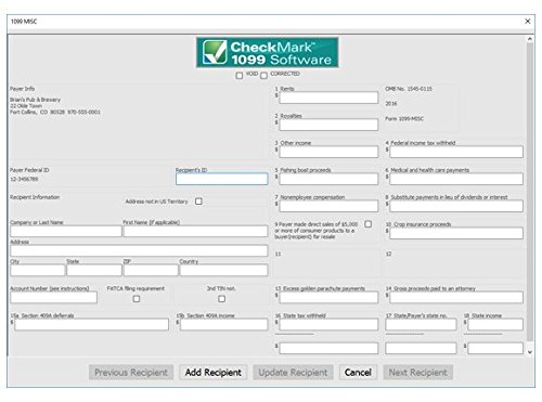 CheckMark 1099 E file Pro Software For MAC (2019 Tax Filing Season)