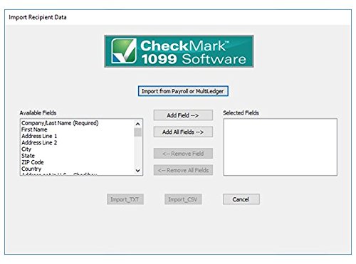 CheckMark 1099 E file Pro Software For MAC (2019 Tax Filing Season)