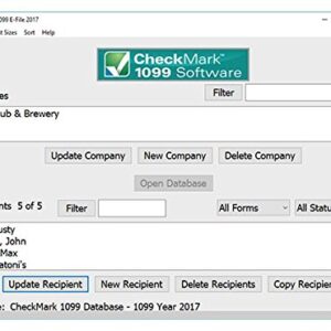 CheckMark 1099 E file Pro Software For MAC (2019 Tax Filing Season)