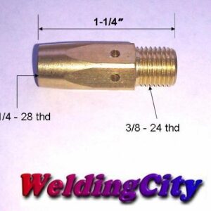 WeldingCity MIG Welding Gun .035" Accessory Kit (Contact Tip-Gas Nozzle-Gas Diffuser) for Miller MIGmatic M-series M-25/M-40 and Hobart MIG Guns