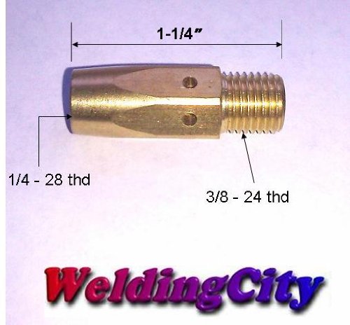 WeldingCity MIG Welding Gun .035" Accessory Kit (Contact Tip-Gas Nozzle-Gas Diffuser) for Miller MIGmatic M-series M-25/M-40 and Hobart MIG Guns