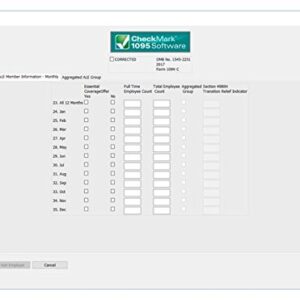 CheckMark 1095 E file Pro+ Software For MAC (2019 Tax Filing Season)