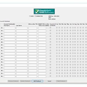 CheckMark 1095 E file Pro+ Software For MAC (2019 Tax Filing Season)