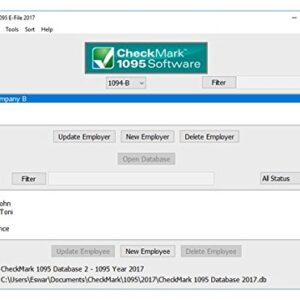 CheckMark 1095 E file Pro+ Software For MAC (2019 Tax Filing Season)