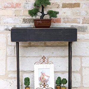 Black Skinny Wall Table 26 x 8 x 30