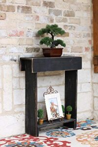 black skinny wall table 26 x 8 x 30