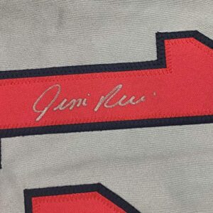 Autographed/Signed Jim Rice Boston Grey Baseball Jersey JSA COA