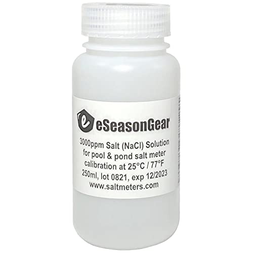 eSeasongear 3000 PPM Salt Meter Tester Calibration Solution, 230 ml, for SALT-3000 SALT-3050 Salt Meter Calibration.