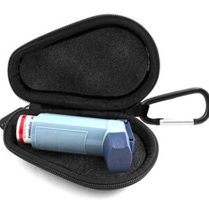 Casematix Asthma Inhaler Medicine Travel Case to Protect Portable Inhalers from Dust and Dirt , Does Not Include Inhaler