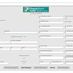 CheckMark 1099 Print Pro+ Software For Windows/PC (2019 Tax Filing Season)