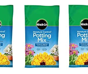 Miracle-Gro Miracle-Gro Moisture Control Potting Mix, 1 cu.ft (Pack of 3 Bags)