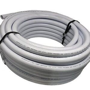 Sealproof 2" Dia Flexible PVC Pipe, Pool and Spa Hose Tubing, Made In USA, Schedule 40 2-Inch, 50 FT, White