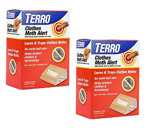 2 Pack - TERRO Clothes Moth Alert Traps - T720