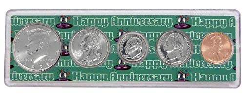 1995 - Anniversary Year Coins Set in Happy Anniversary Holder Collection Seller Uncirculated