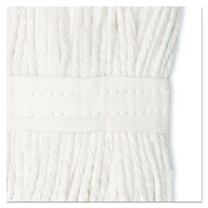 Boardwalk BWK2020CEA #20 Cut-End Cotton Wet Mop Head - White