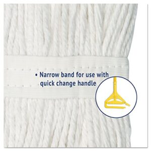 Boardwalk BWK2020CEA #20 Cut-End Cotton Wet Mop Head - White