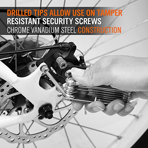 HORUSDY Tamper Proof Star Key Set (Folding) Security Torx Key Set Sizes Include T-6 to T-30