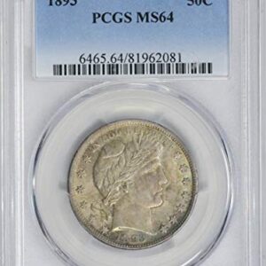 1893 Barber Silver Half Dollar MS64 PCGS