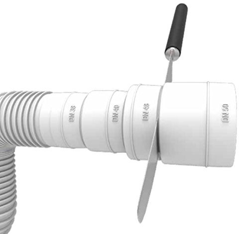 EasyDrain Universal P Trap - Expandable & Flexible ONE Side is a 1-1/2" NUT and The Drain Side is A Straight Drain Tube in 4 Common Sizes