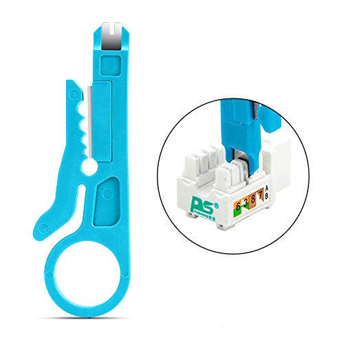 Mini Wire Stripper, 6 Pcs Network Wire Stripper Punch Down Cutter for Network Wire Cable, RJ45/Cat5/CAT-6 Data Cable, Telephone Cable and Computer UTP Cable