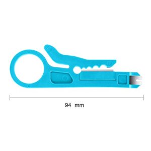 Mini Wire Stripper, 6 Pcs Network Wire Stripper Punch Down Cutter for Network Wire Cable, RJ45/Cat5/CAT-6 Data Cable, Telephone Cable and Computer UTP Cable