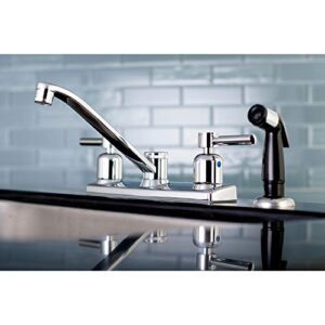 Kingston Brass FB122DL Concord 8" Centerset Kitchen Faucet, Polished Chrome, 10.25 x 7.69 x 5.56