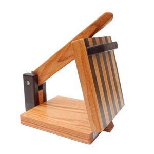 Central Coast Woodworks Hardwood Tortilla Press - Oak & Walnut - 10 inch