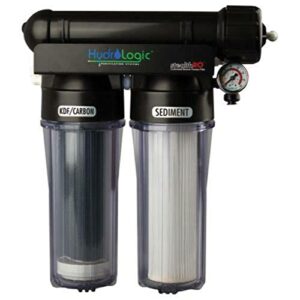 hydro-logic purification systems hydrologic stealth-ro150 reverse osmosis system with kdf85/catalytic carbon filter hl 36012 hydroponic water filtration for gardening