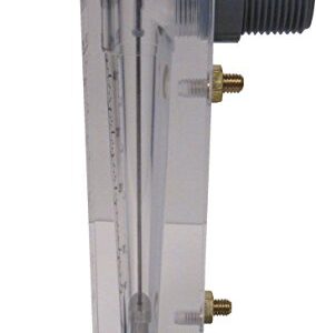 PRM Air Injection/Air Sparge Rotameter with Integrated Flow Valve, 1-15 CFM / 40-400 LPM