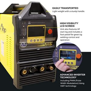 AHP AlphaTIG 203Xi 200 Amp IGBT AC DC Tig/Stick Welder with PULSE 110/220v 3 YEARS WARRANTY