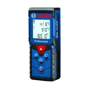 bosch blaze pro glm165-40 165ft laser distance measure with color backlit display