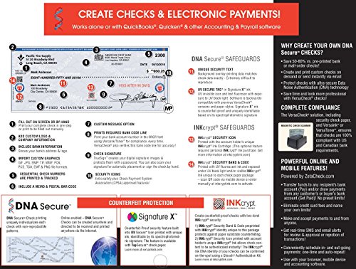 VersaCheck X9 Gold 2018 - 3 Users - Finance & Check Creation Software