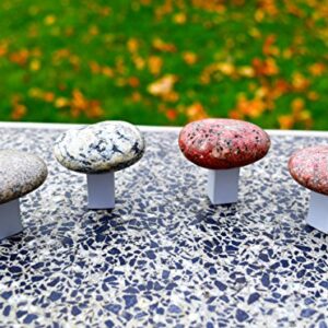 10 Pcs Kitchen Cabinet pull handles. Stone furniture. Sea Stone knobs and pulls.