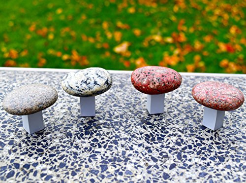 10 Pcs Kitchen Cabinet pull handles. Stone furniture. Sea Stone knobs and pulls.